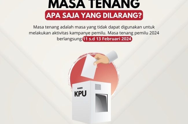 Do and Not to Do Saat Masa Tenang Kampanye Pemilu 2024